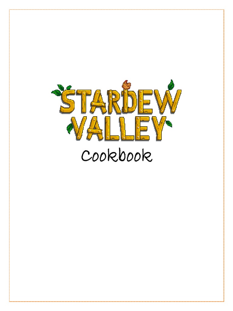 Stardew Valley Cookbook Recipes | PDF | Coleslaw | Cakes