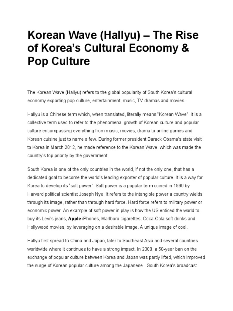 The Journey of Cultural Globalization in Korean Pop Music | PDF | South ...
