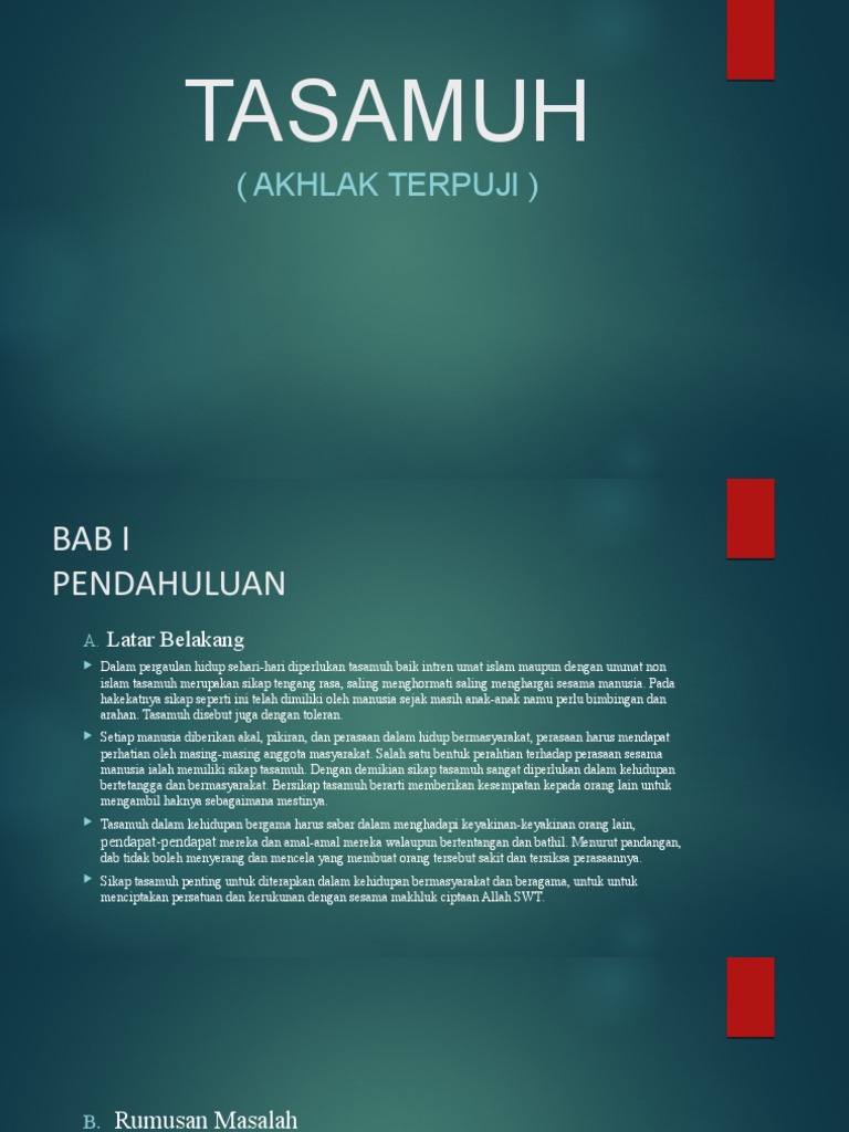 TASAMUH | PDF | Gaya Hidup