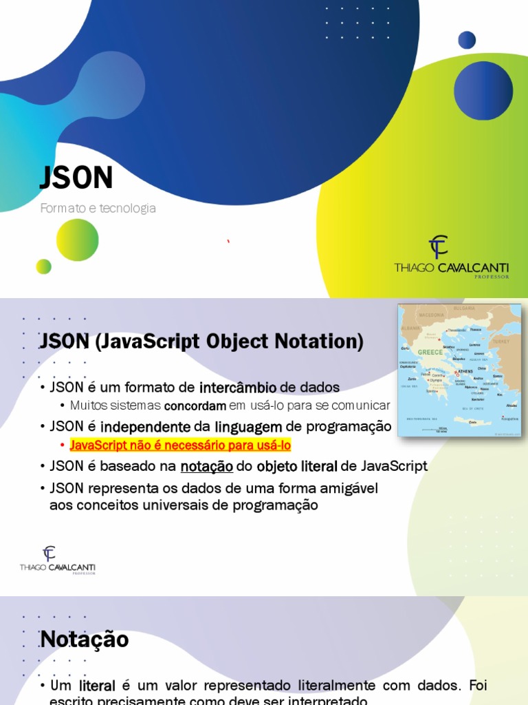 Aula JSON, CSV e Representação de Dados | PDF | Byte | Json