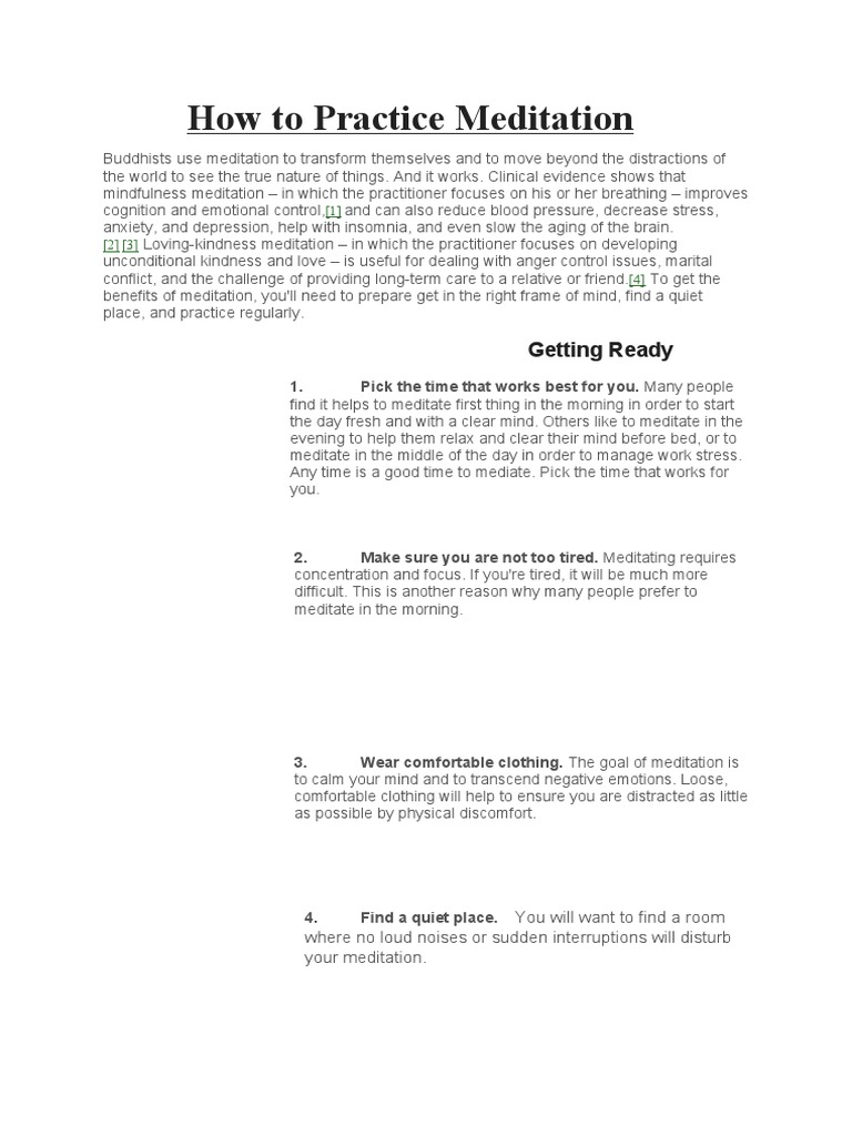 Practice Meditation | PDF | Meditation | Mindfulness