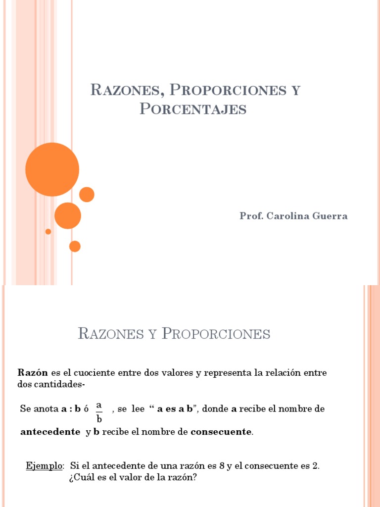04 Razones, Proporciones y Porcentajes - 2021 | PDF | Matemáticas