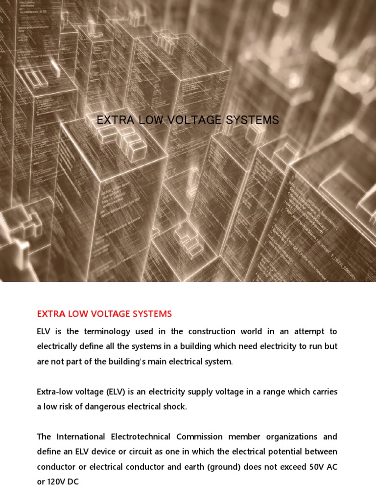 Extra Low Voltage Systems | Download Free PDF | Computer Network | Transmission Medium