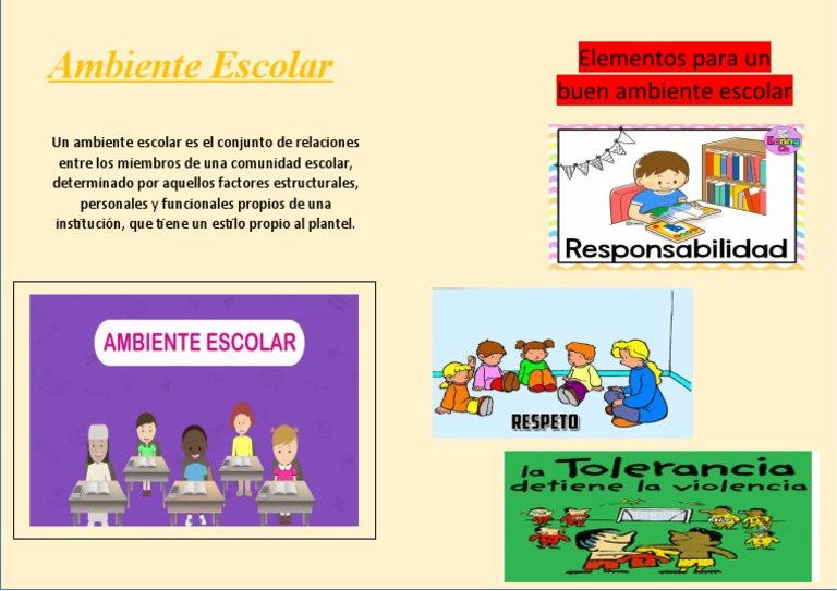 Elementos Clave del Ambiente Escolar | PDF