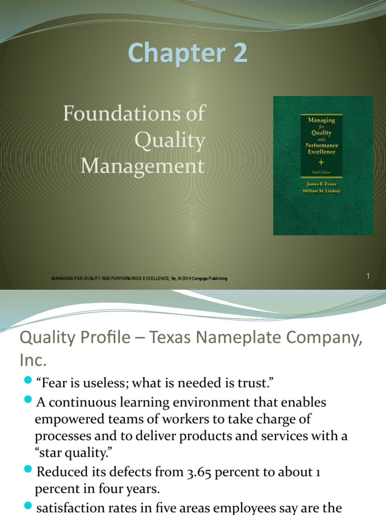 Mod2 - Foundations of Quality Management | PDF | Iso 9000 | Quality ...