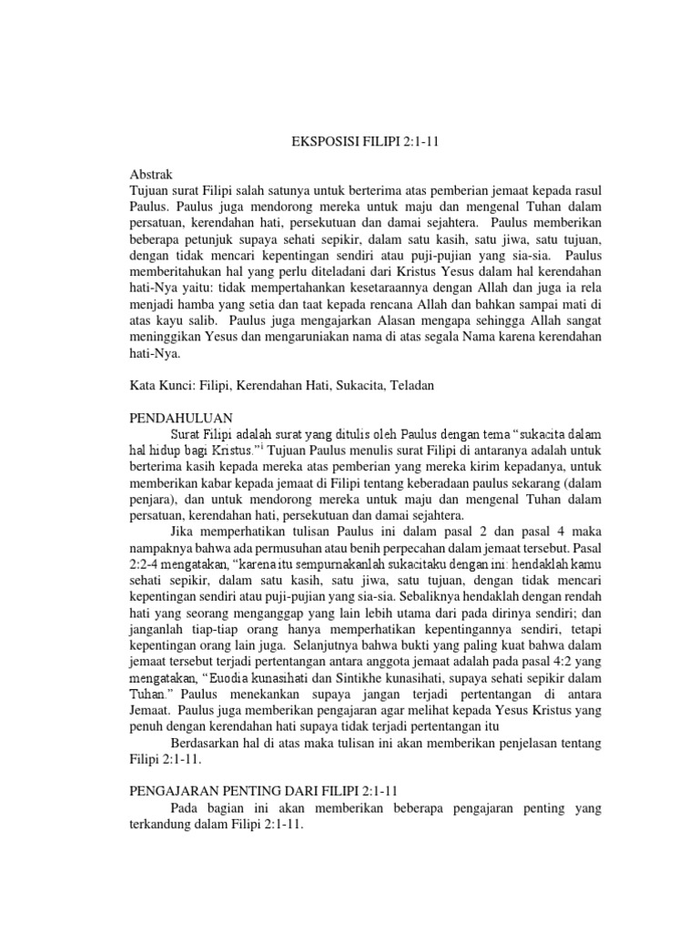Eksposisi Filipi 2 | PDF