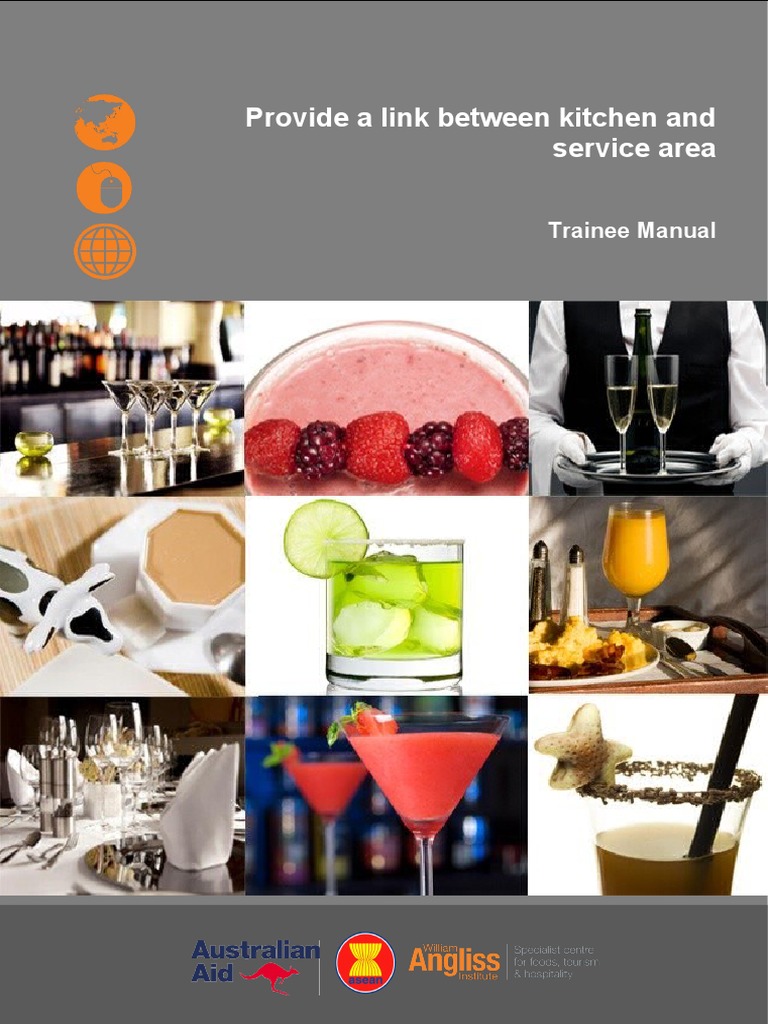 Provide A Link Between Kitchen and Service Area: Trainee Manual | PDF ...