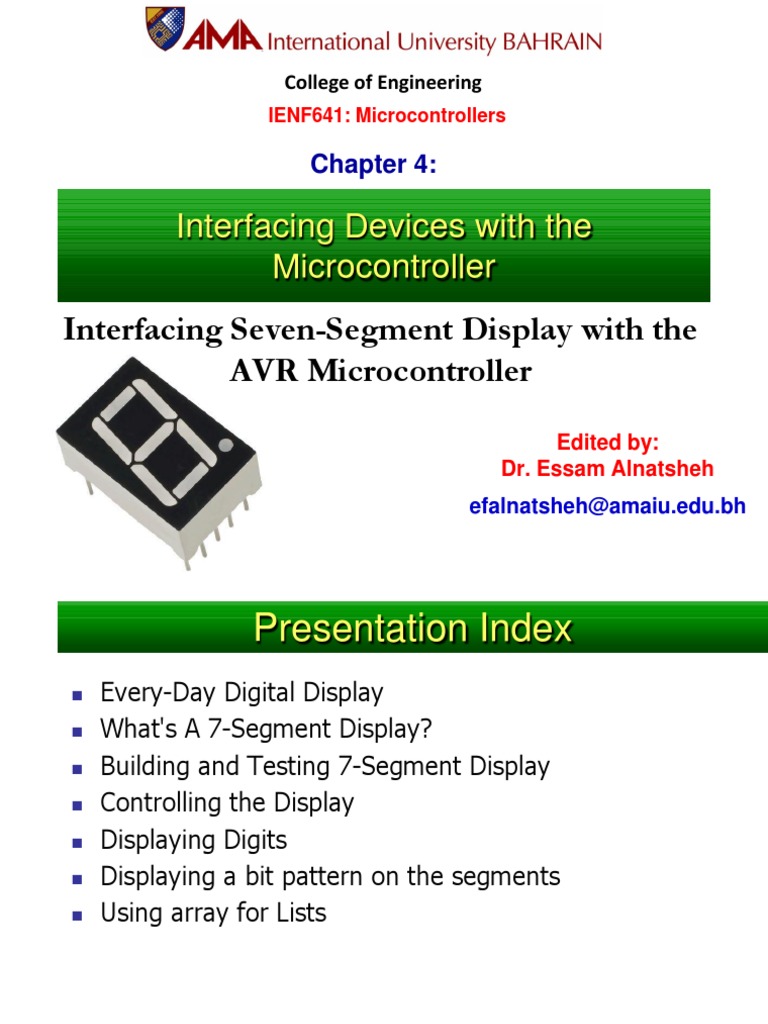 4 - A 7-Segment Display SSD | PDF | Electronic Engineering ...