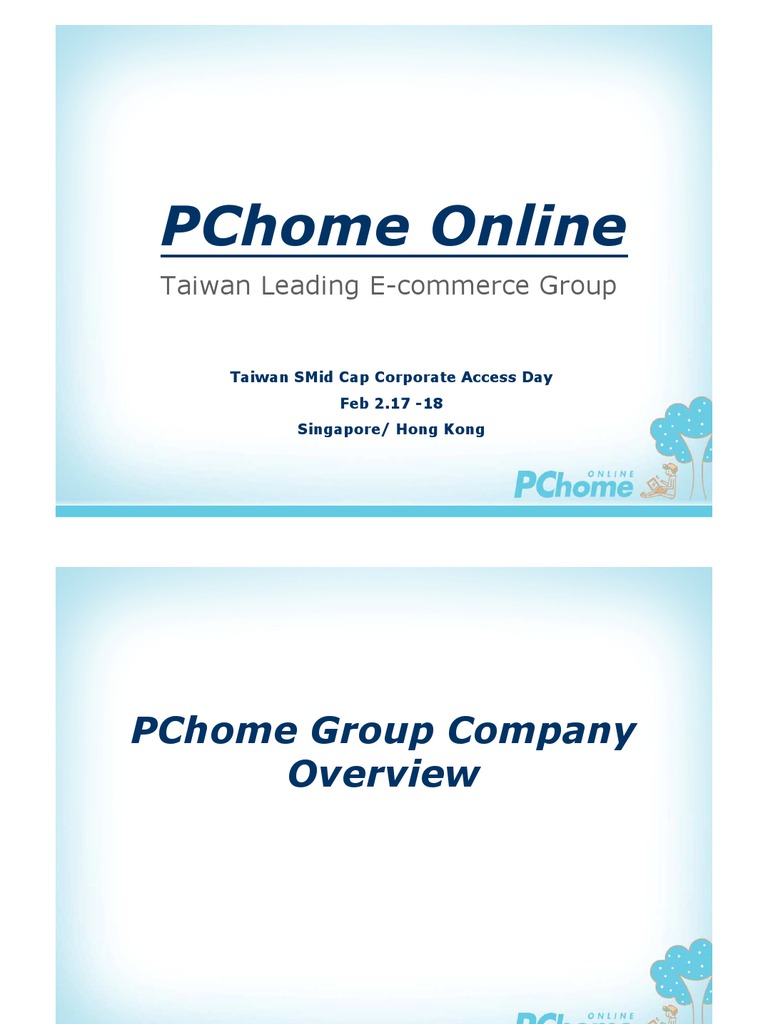 Pchome Presentation | PDF | Revenue | E Commerce