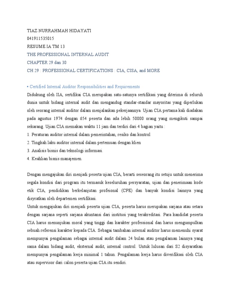 Resume Pertemuan 13 | PDF