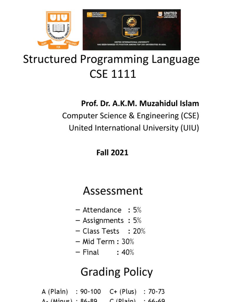 C Programming Slides 03 Fall 2021 Pdf Integer Computer Science Variable Computer Science