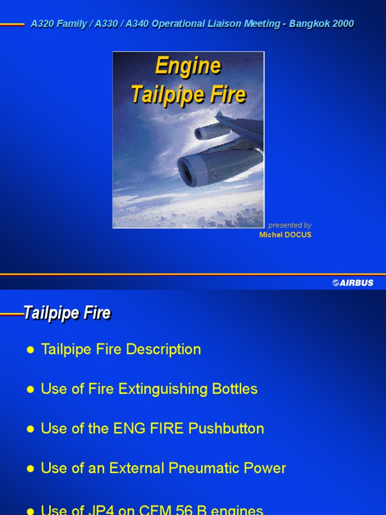A320 Engine Tailpipe Fire Procedures | PDF | Fires | Engines