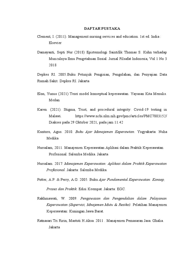 Daftar Pustaka Nya Ini Neng | PDF