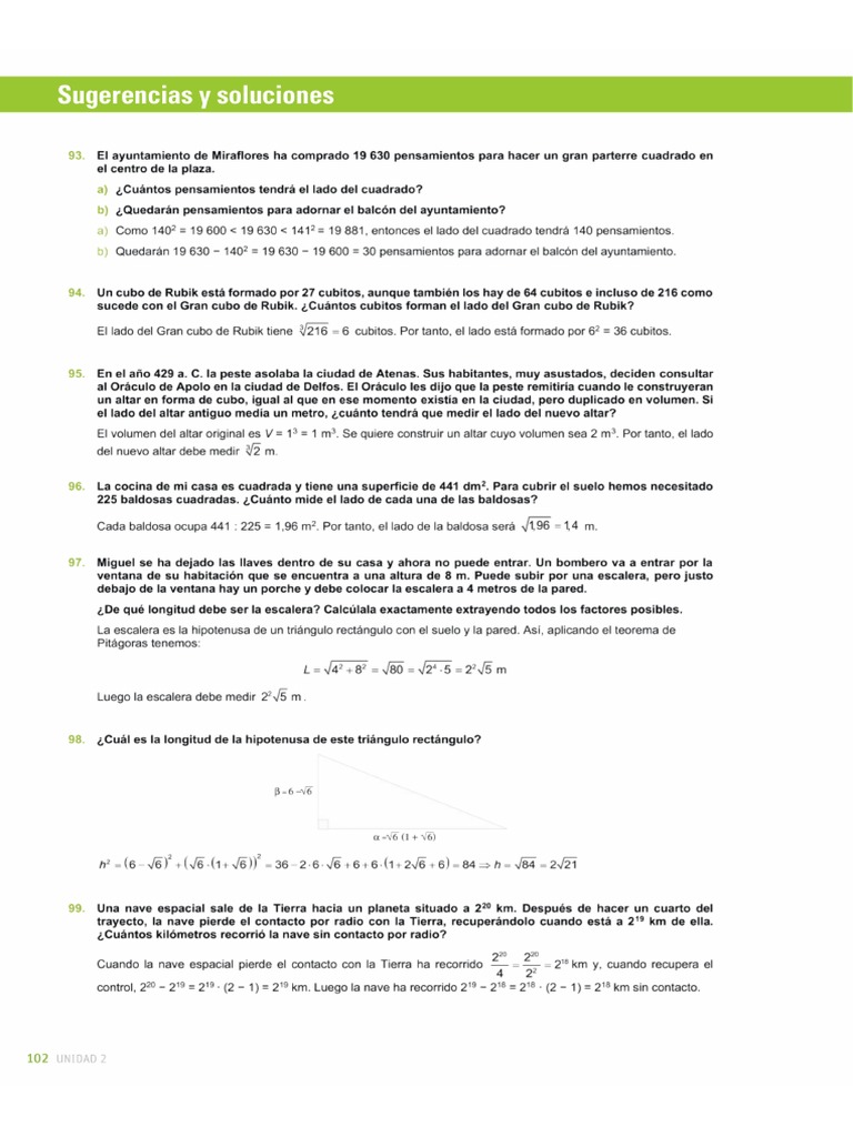 Soluciones Problemas - Tema 2 Libro SM | PDF