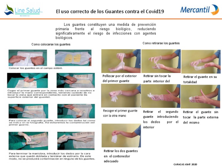 Uso Correcto Y Colocación De Guantes Pdf