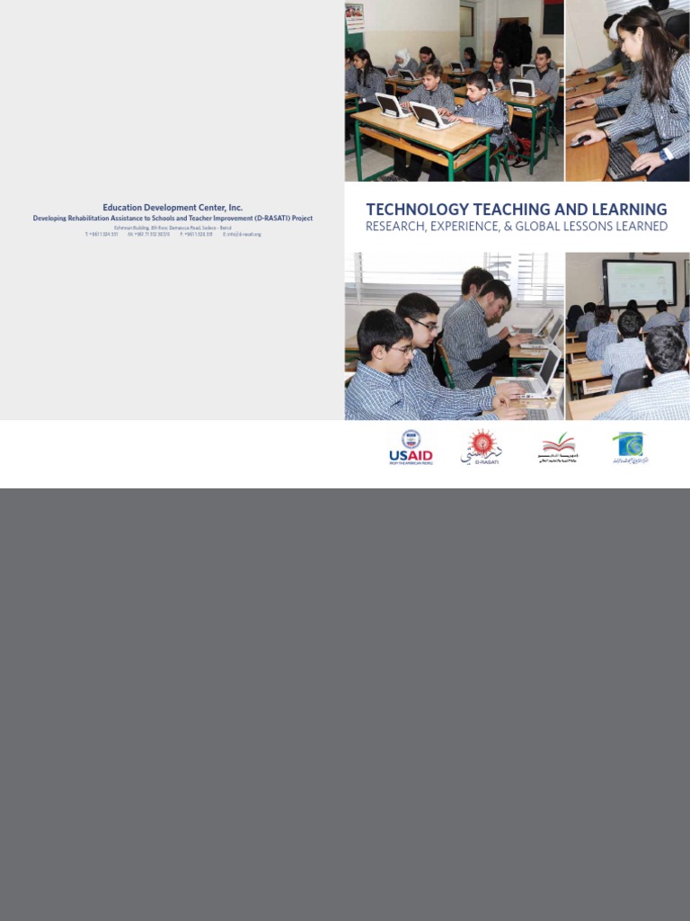 Technology Teaching Learning Research Experience Global Lessons Learned ...