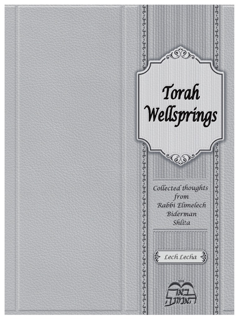 Torah Wellsprings - Lech Lecha 5782 A4 | PDF | Abraham | Hebrew Words ...
