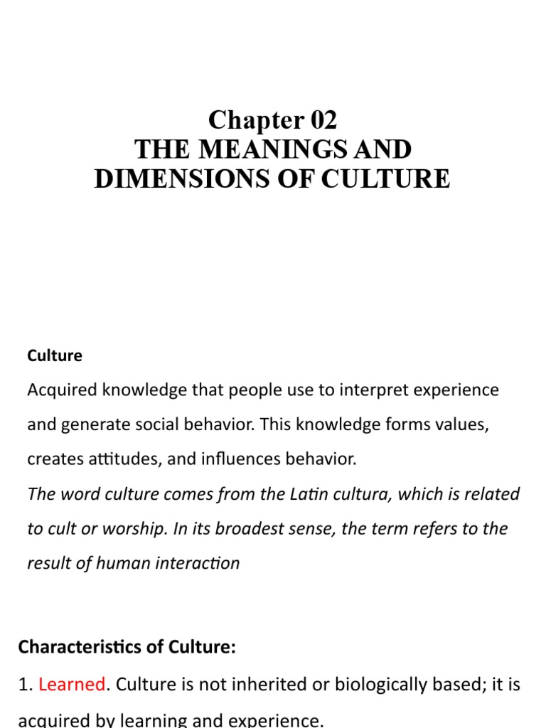 Lesson 03 Chapter 02 THE MEANINGS AND DIMENSIONS OF CULTURE | Descargar ... Lesson 03 Chapter 02 THE MEANINGS AND DIMENSIONS OF CULTURE | Descargar ...
