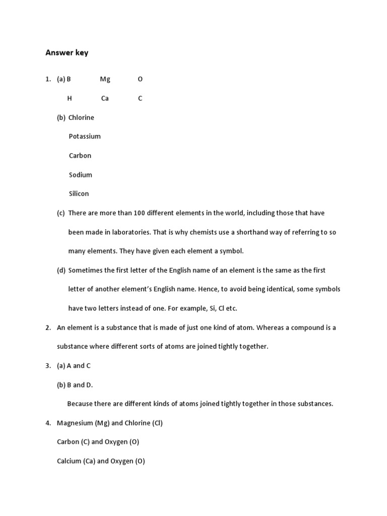 CHEM6 PS2 Answer-Key | PDF