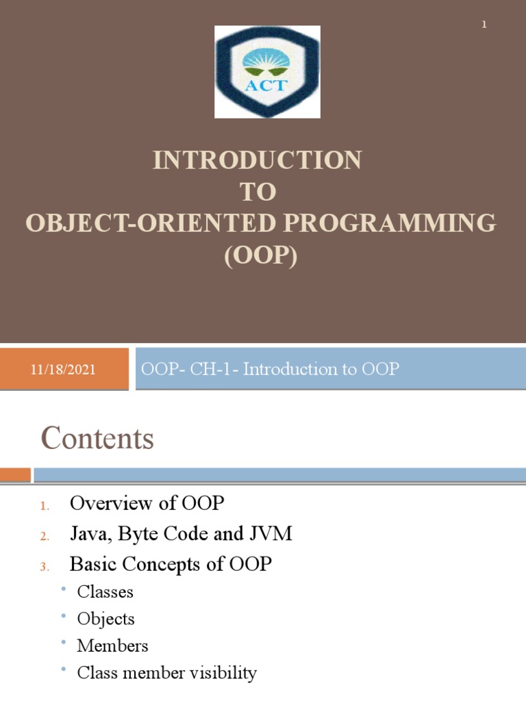 OOP-Chapter 1-Introduction - To - Object - Oriented - V1.0 | PDF | Java Virtual Machine | Method ...
