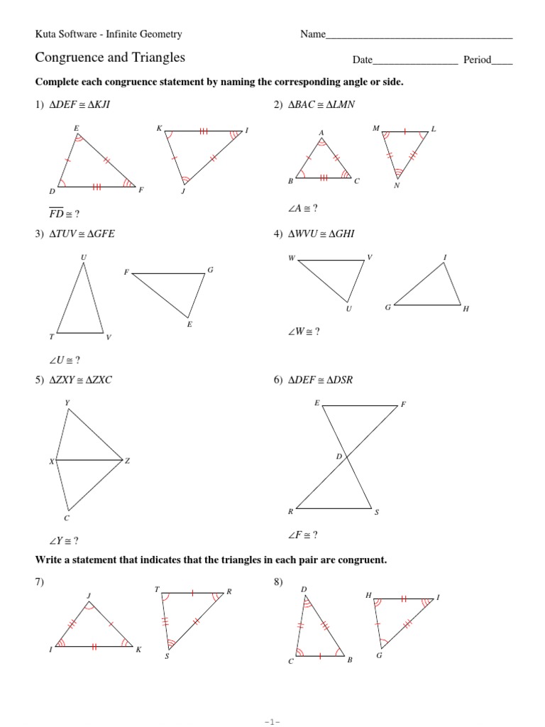 4-Congruence and Triangles | PDF | Mathematics | Euclidean Plane Geometry