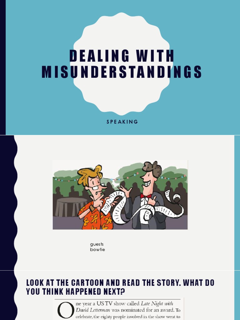 Understanding Misunderstandings in Communication | PDF | Art | Religion ...