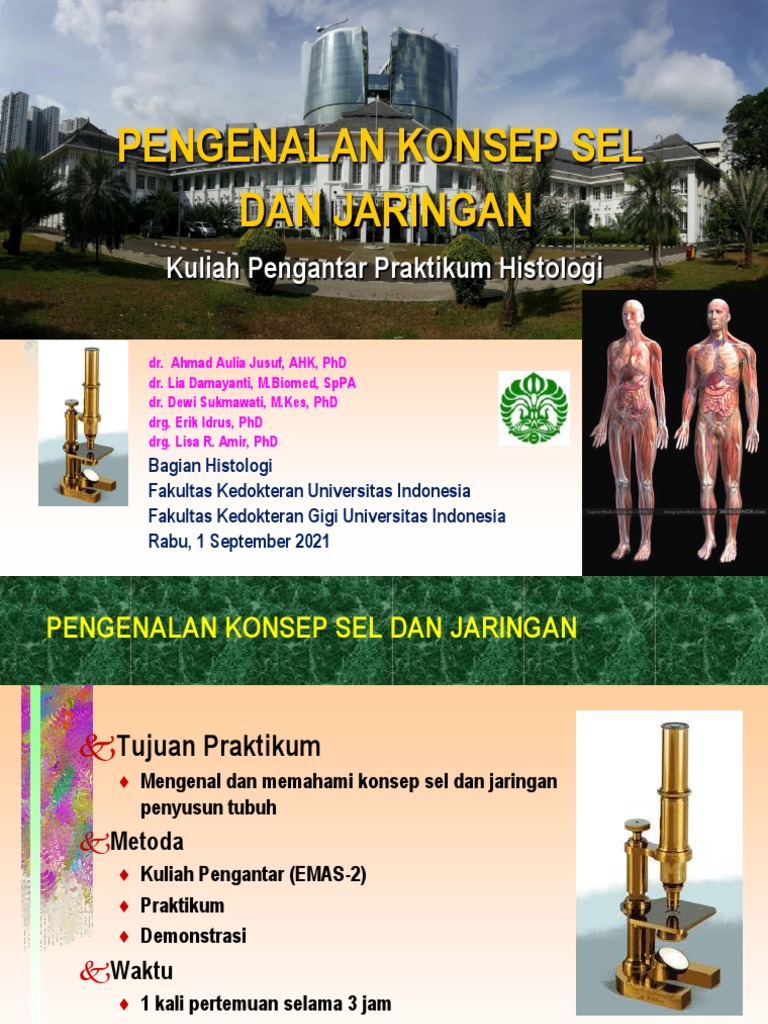 Kuliah Pengantar Praktikum Histologi (Modul IBD) 1 September 2021 | PDF