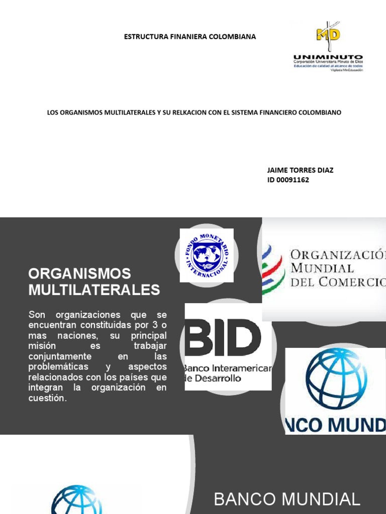 Organismos Multilaterales | PDF | Fondo Monetario Internacional | Bancos