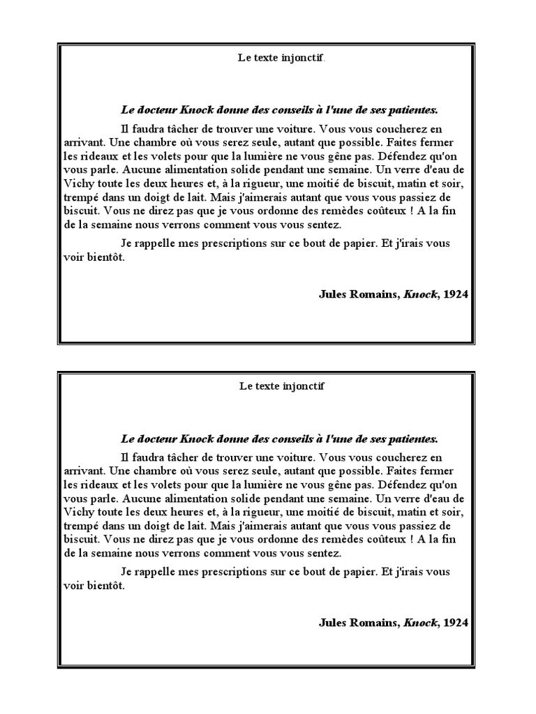 Le Texte Injonctif T | PDF