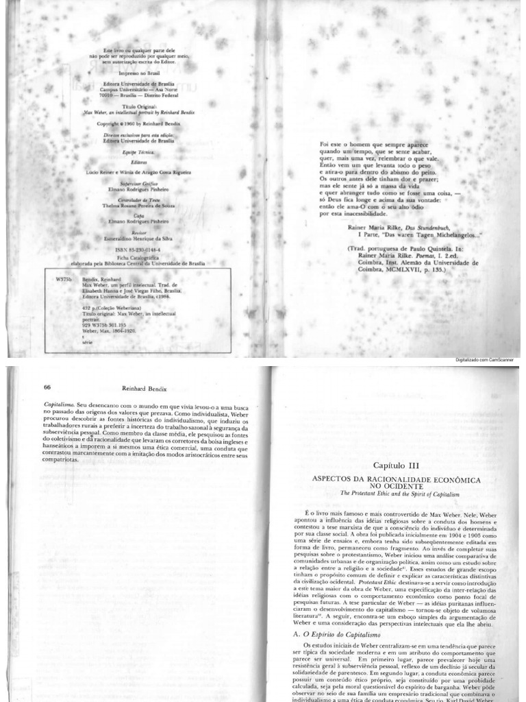 BENDIX - Max Weber - Um Perfil Intelectual | PDF