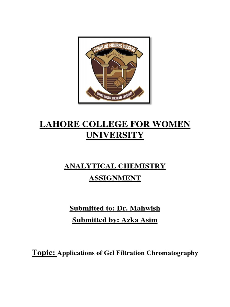 Gel Filtration Chromatography Applications | PDF | Chromatography ...