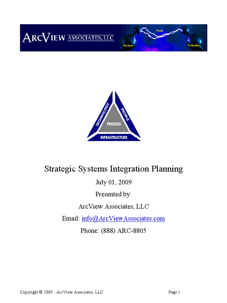 Strategic Systems Integration Planning 070209 | PDF | Strategic ...