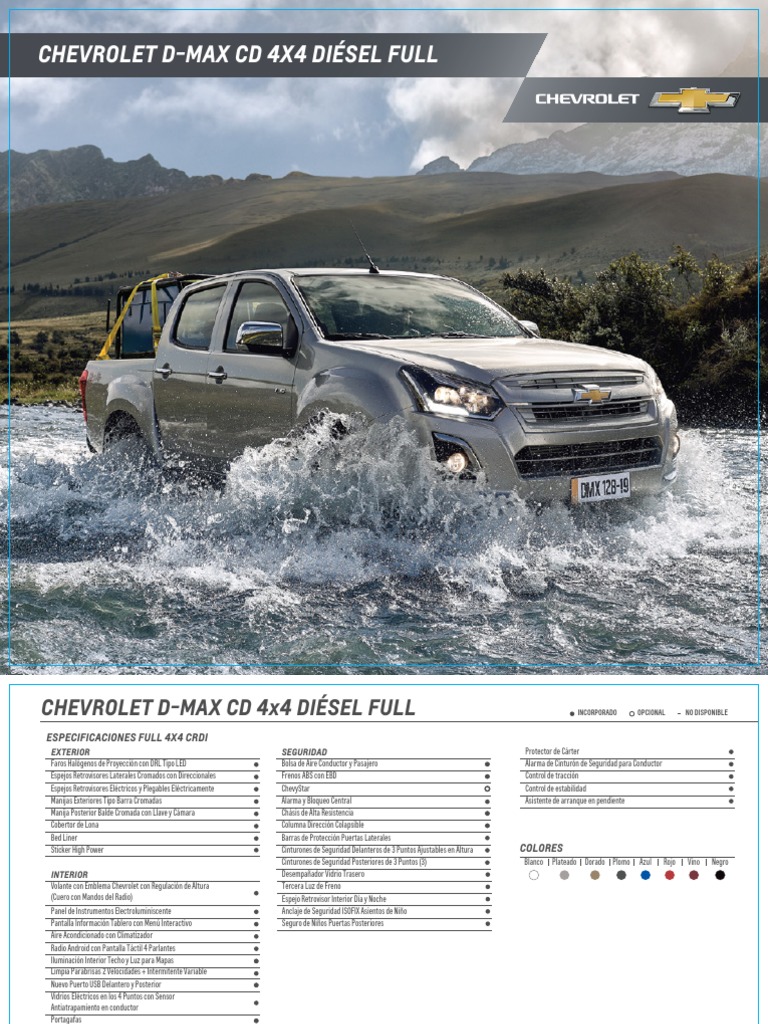 Ficha Tecnica D Max Full 4x4 | PDF | Tracción en las cuatro ruedas ...