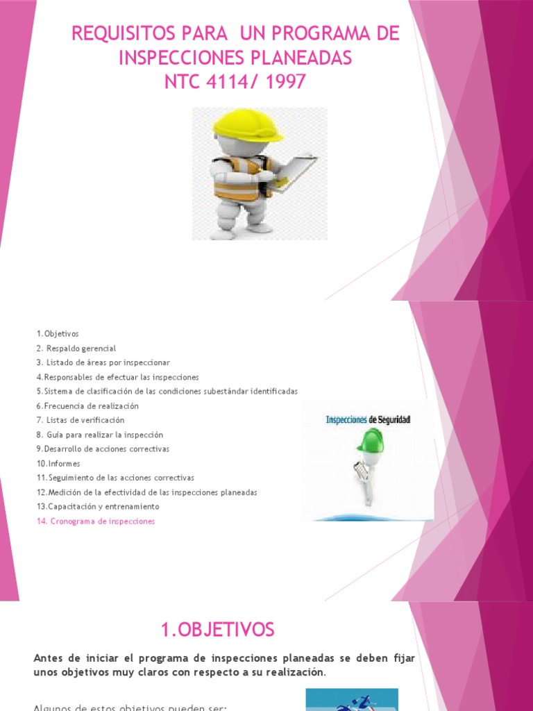 Requisitos para Un Programa de Inspecciones Planeadas | PDF | Seguridad ...