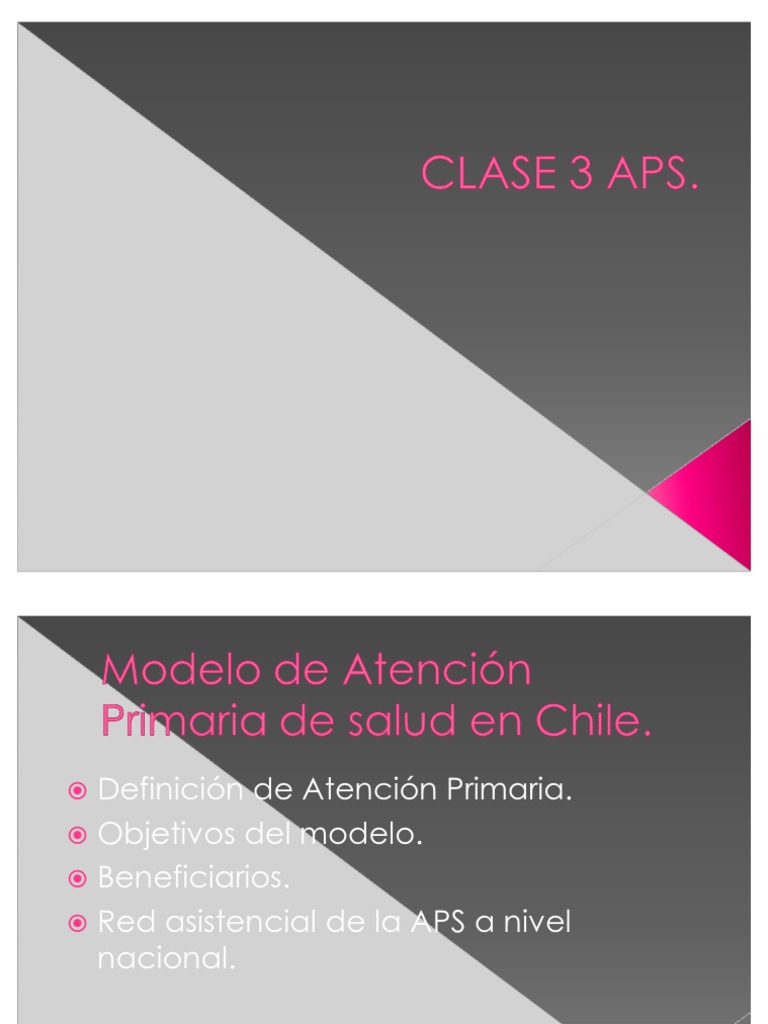 Clase 3 Aps | PDF | Cuidado de la salud | Bienestar