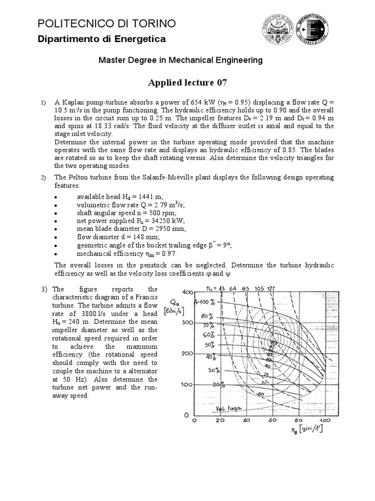 Applied - Lecture7 - 14 Dec 2020 | PDF | Turbine | Flow Measurement