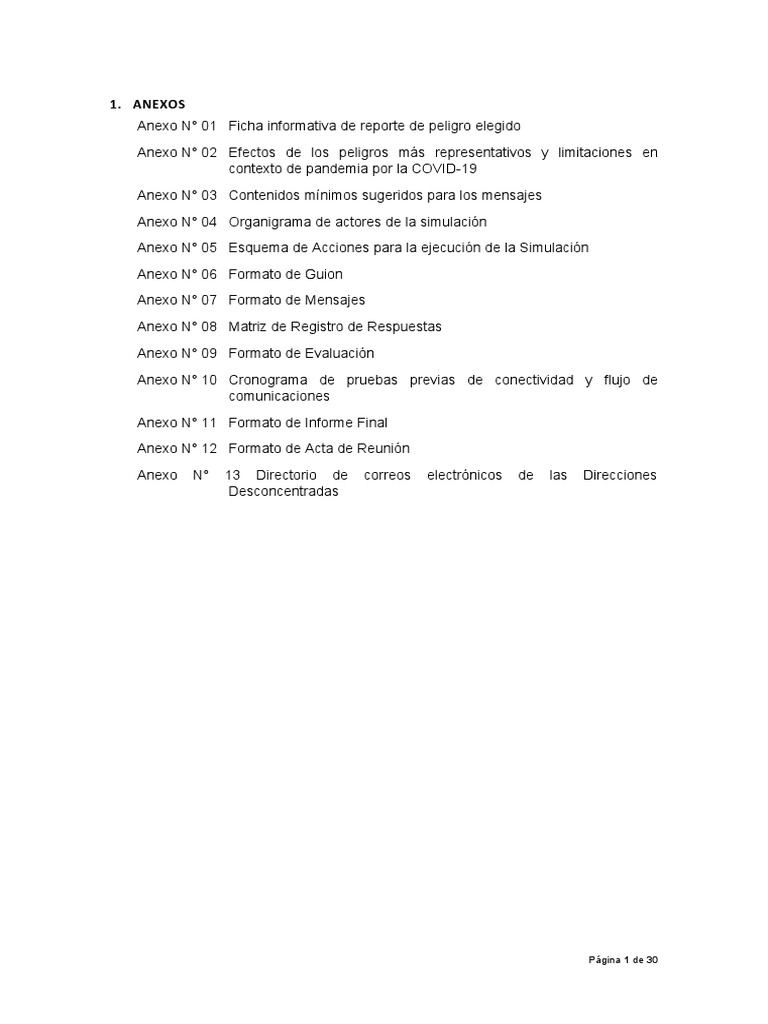 Anexos Directiva Simulacion 05nov21 VF | PDF | Agua | Contaminación