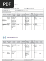 NEW WORD FORMAT IOSH Risk Assessment Project | PDF