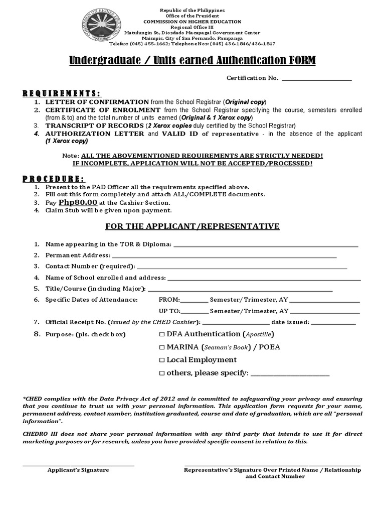 CAV Form | PDF | Privacy | Government