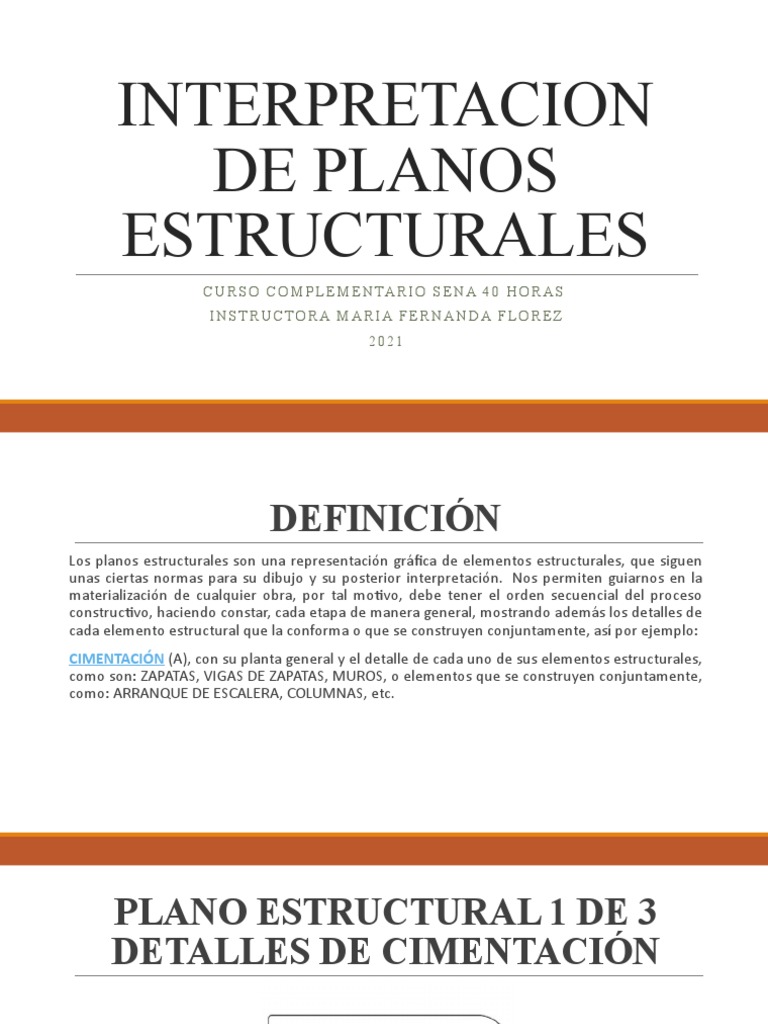 Interpretacion de Planos Estructurales | PDF | Fundación (Ingeniería ...