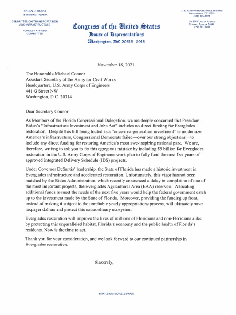 Letter To Assistant Secretary Connor | PDF