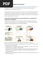 Mapa Mental - Sistema de Costos Por Procesos | PDF