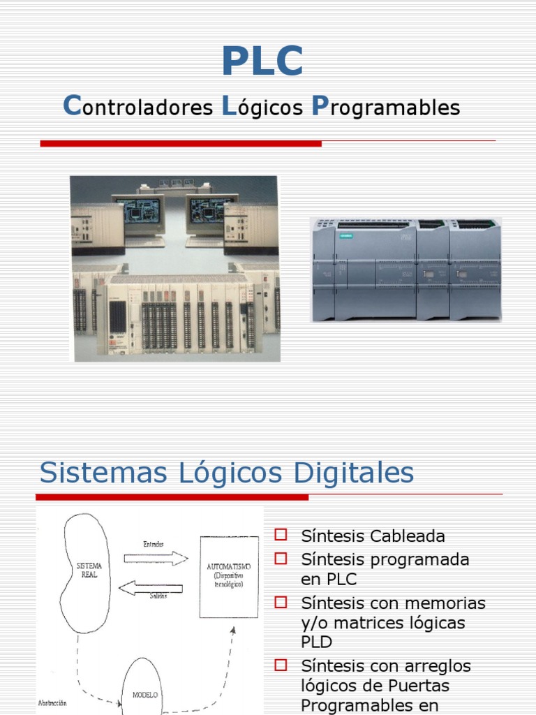 Presentación PLC | PDF | Controlador lógico programable | Lenguaje de ...