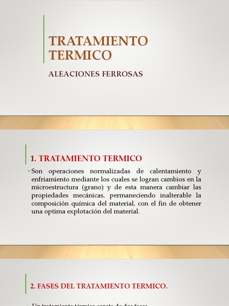 Unidad 10 MC 114 - 2020-1. Tratamiento Termico | PDF | Tratamiento a base de calor | Acero