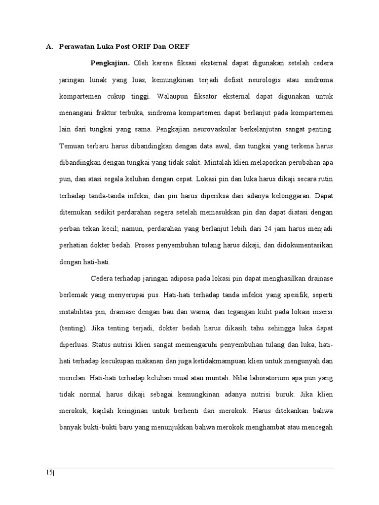 Perawatan Luka Post ORIF Dan OREF | PDF | Sains & Matematika