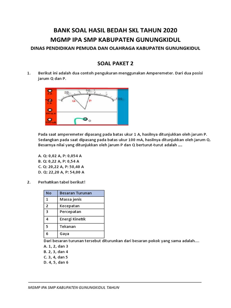 SOAL PAKET 2 1 Konvers | PDF