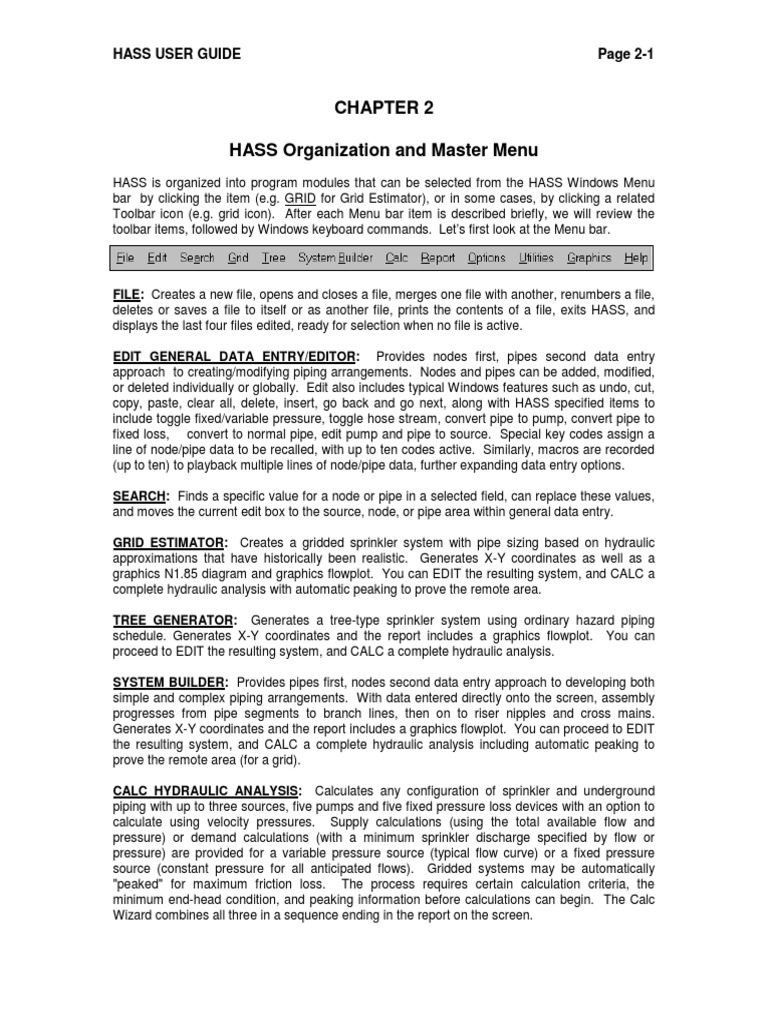 HASS Manual Chapter 2 | PDF | Fire Sprinkler System | Computer File