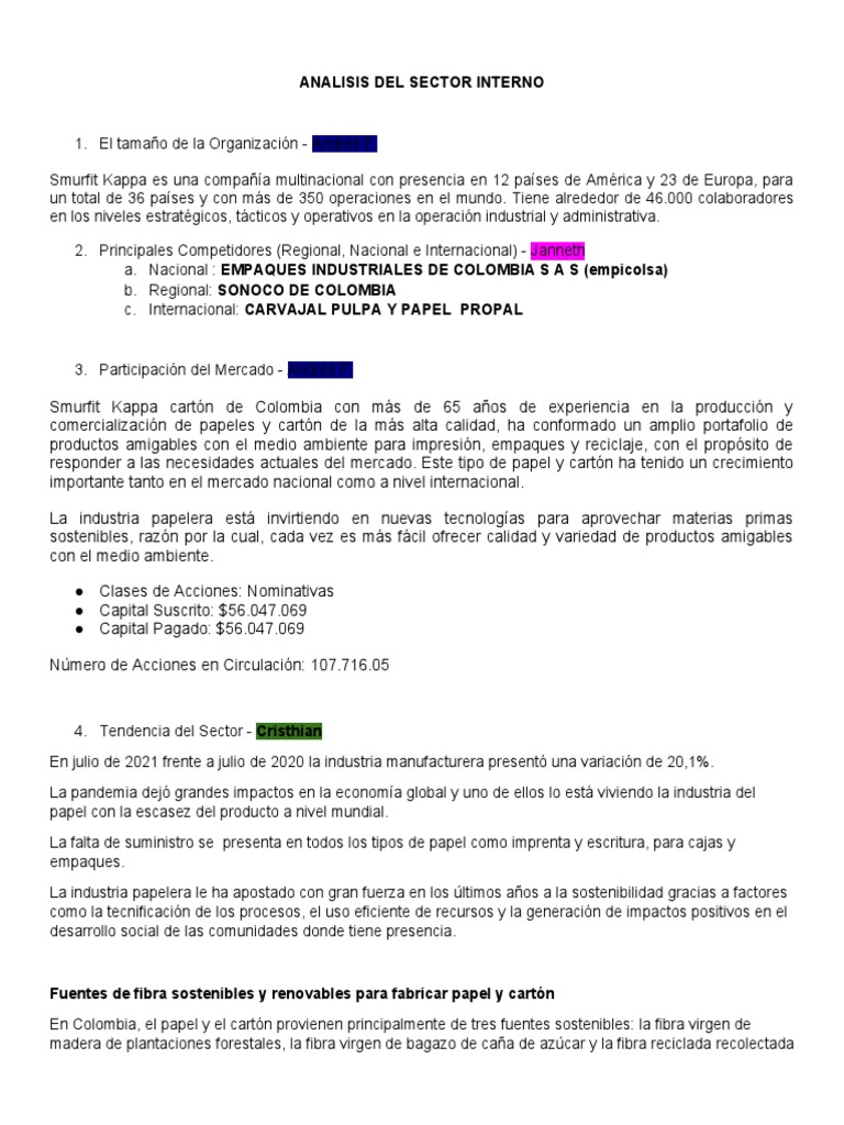 Smurfit Kappa (Carton de Colombia) | PDF | Marketing | Residuos