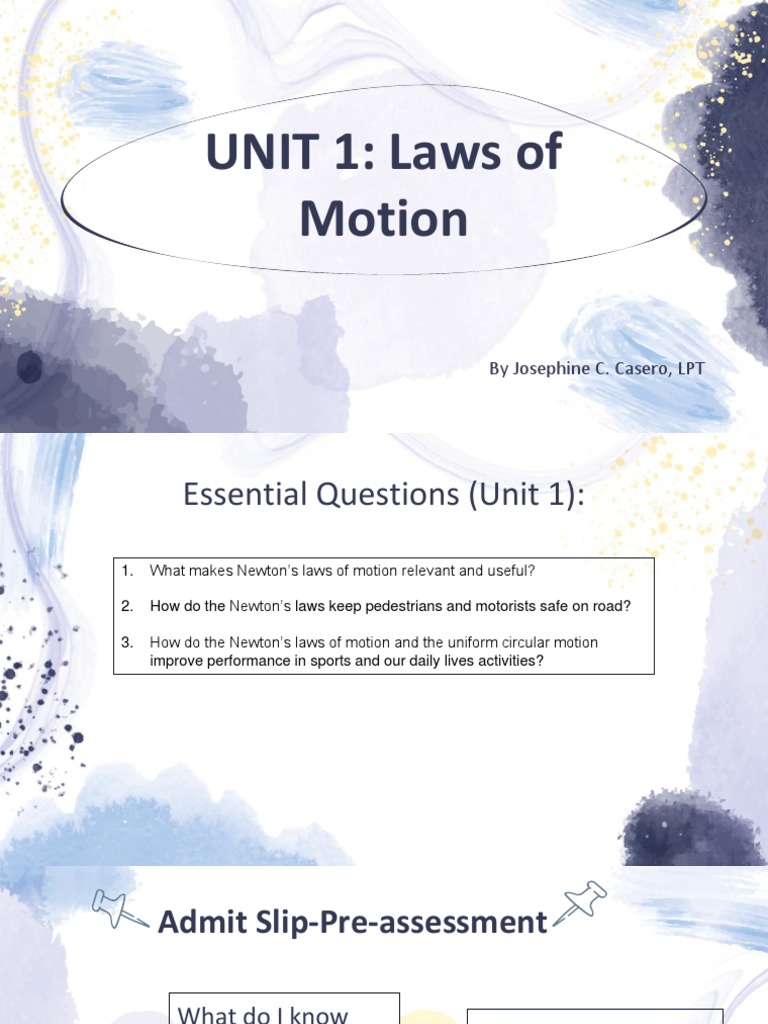 Learning Module Science 8 (Unit 1) | PDF | Force | Newton's Laws Of Motion