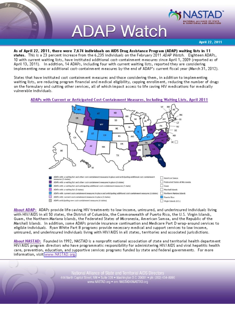 Adap Watch - 4.22.11 | PDF | Health Insurance Coverage In The United ...